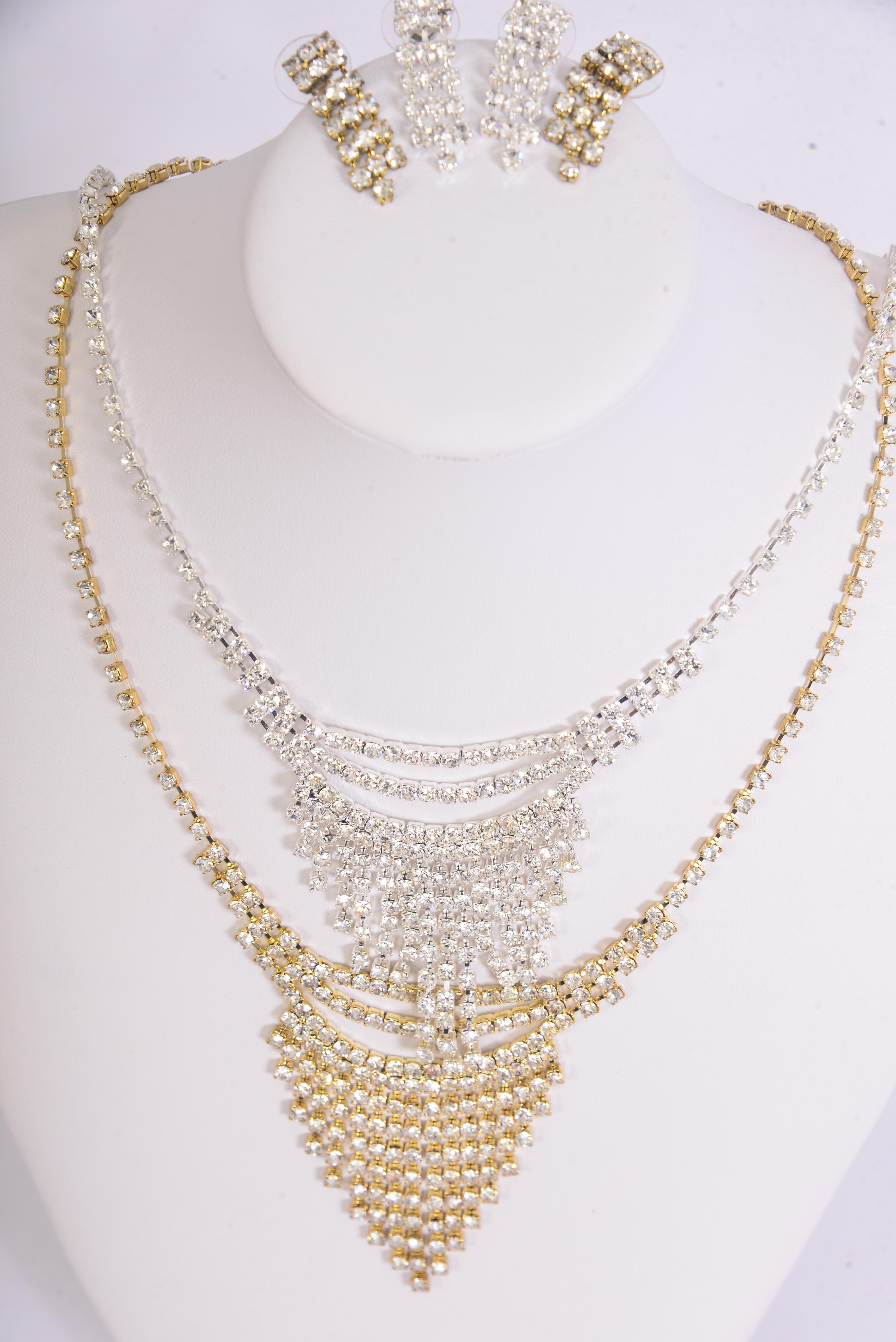 Necklace Sets Rhinestone Post / Sets Post , Size - 18 inch , Extension ...