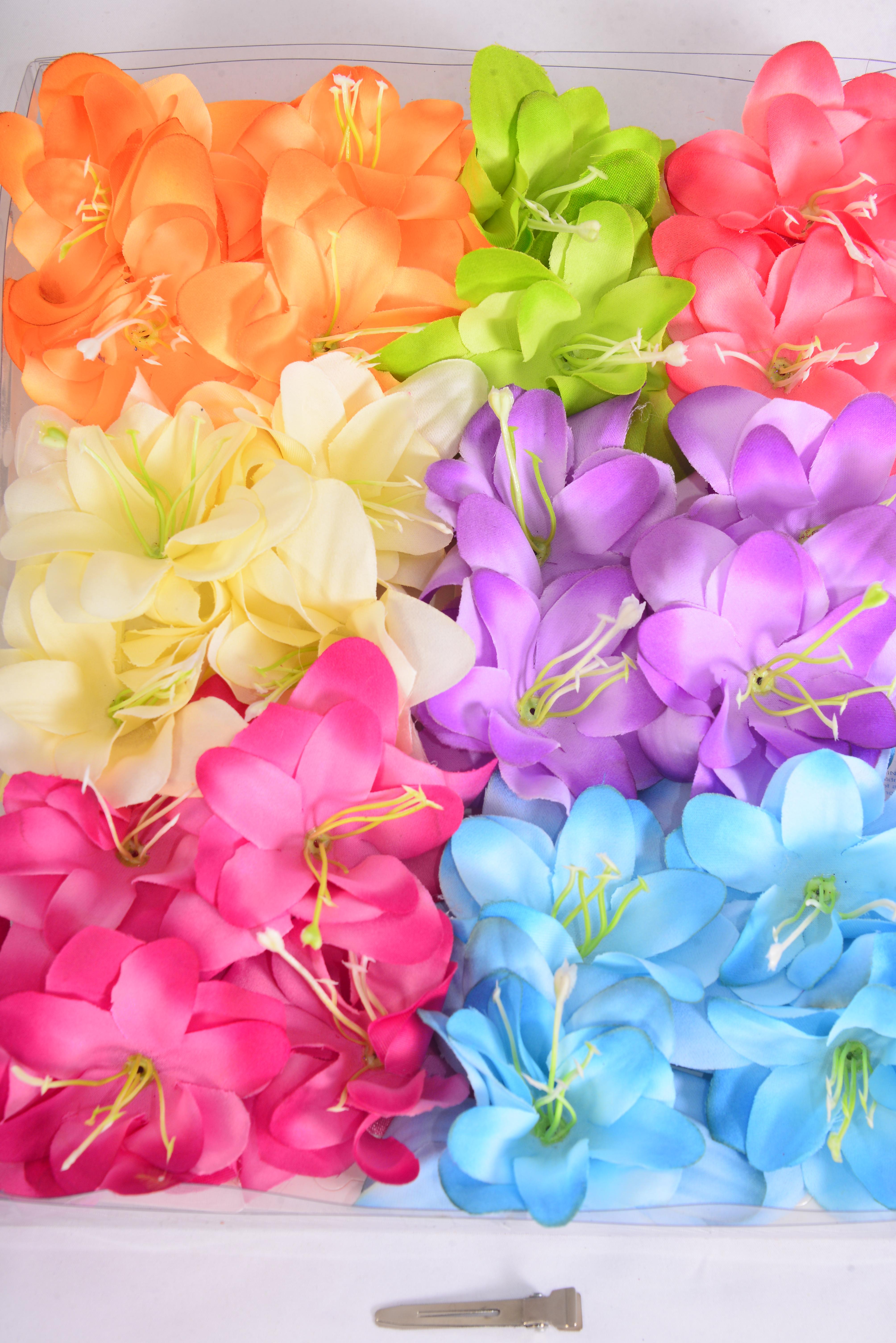 Flower 24 pcs Flower Multi / 24 pcs Flower = Dozen Alligator Clip ...