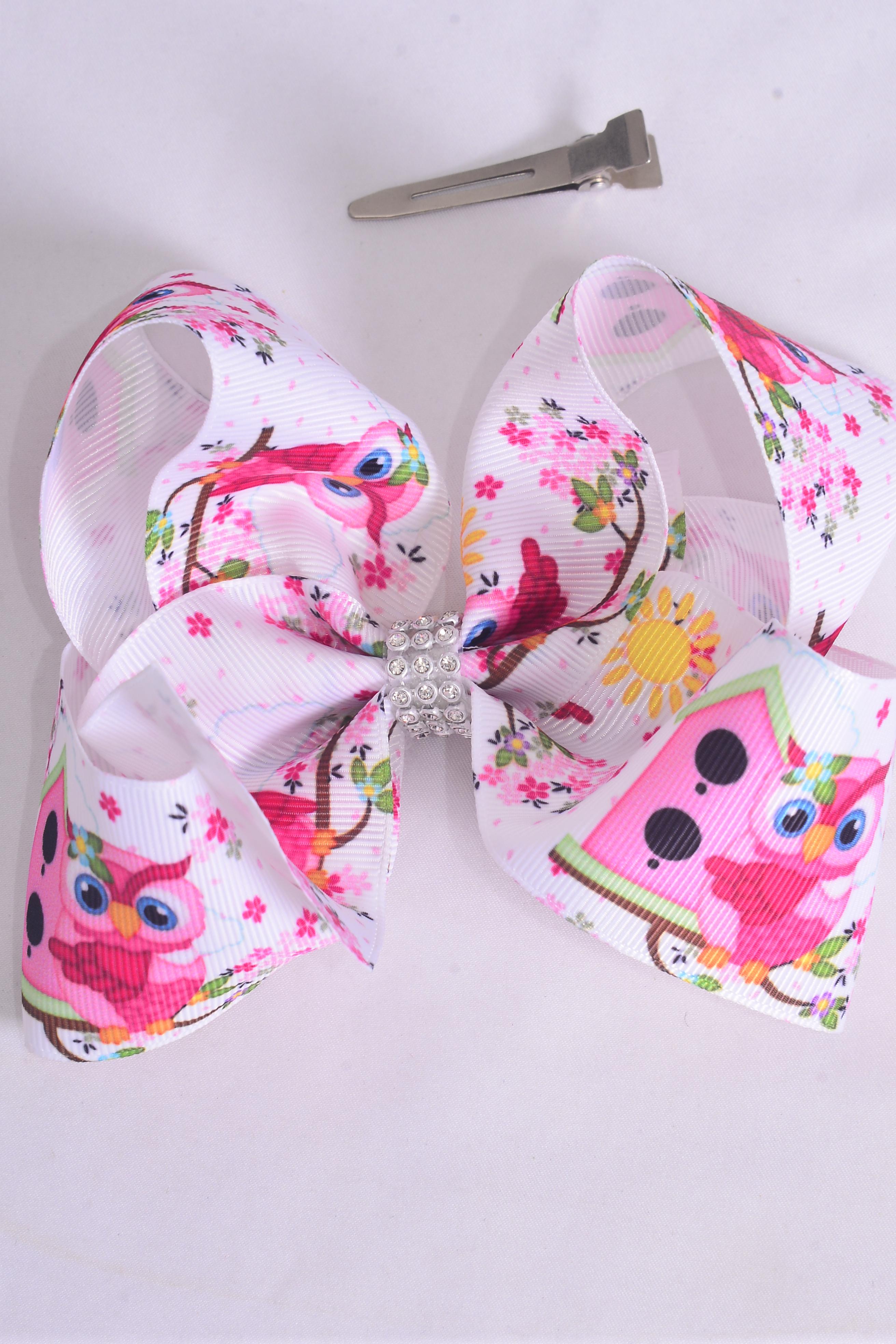 Hair Bow Cute Owl Grosgrain Bow-tie / 12 pcs Bow = Dozen Owl ...
