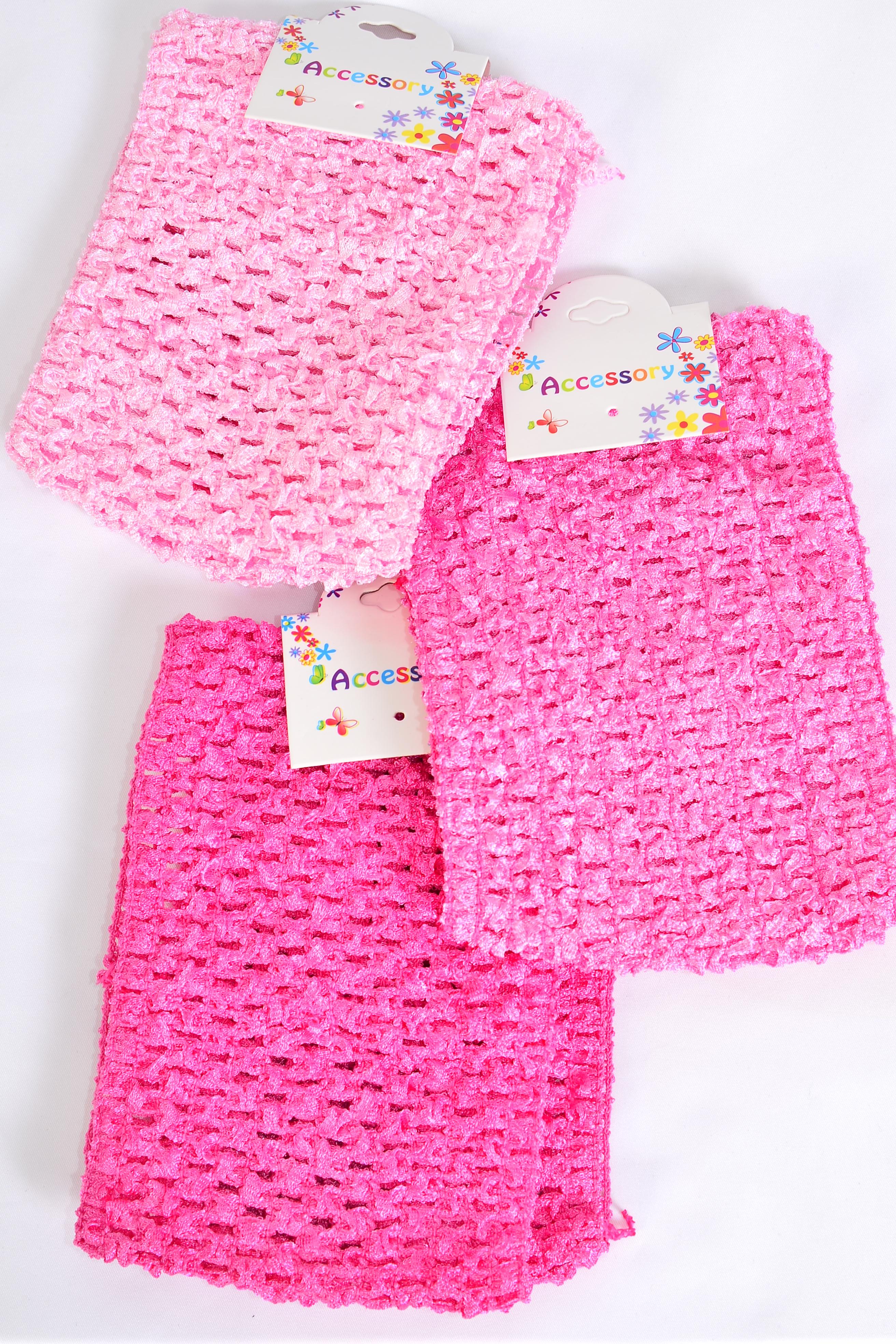 Ballerina Headband 24 pcs Turban 4 Inch Wide Pink Mix / 12 card = Dozen ...