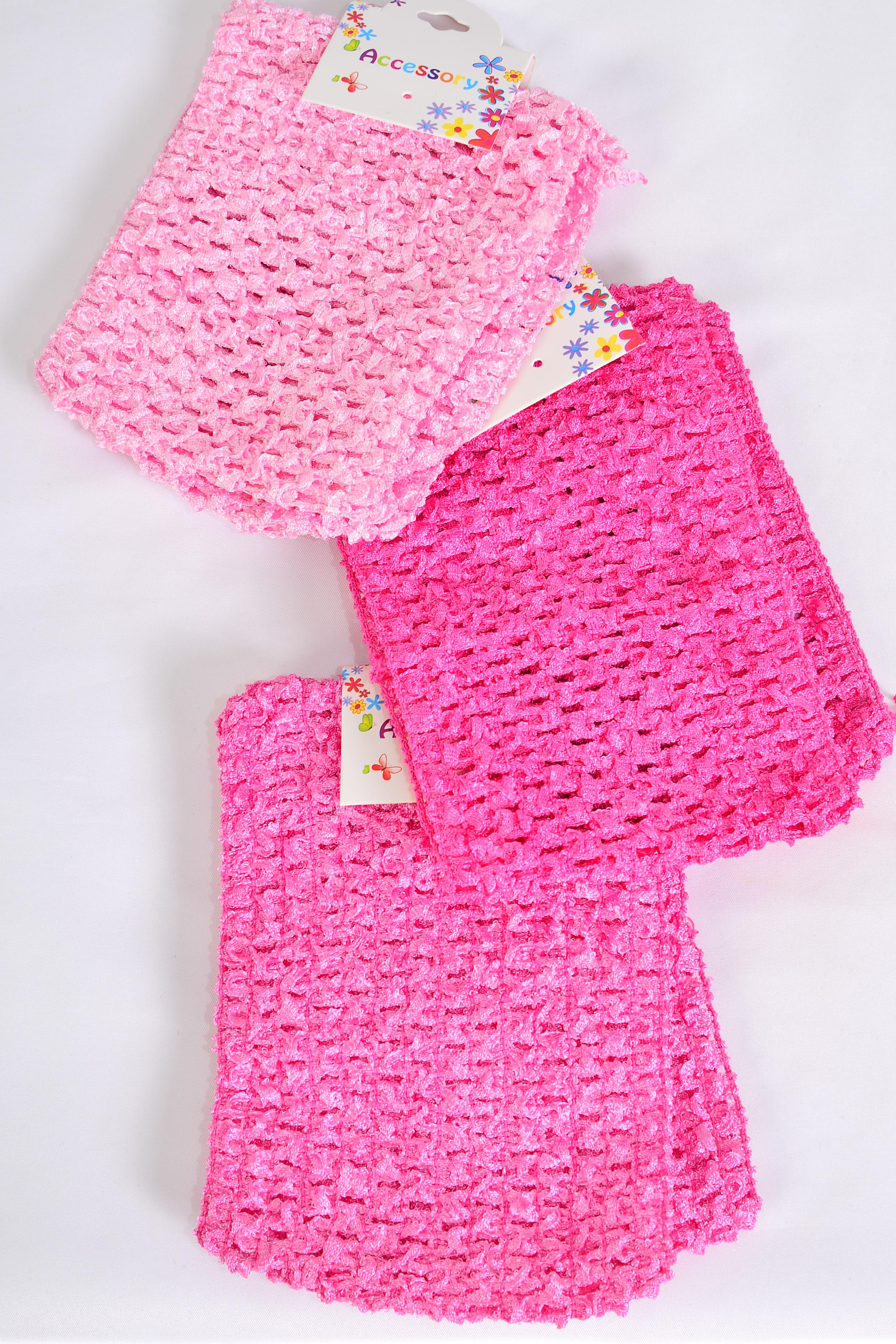 Ballerina Headband 24 pcs Turban 4 Inch Wide Pink Mix / 12 card = Dozen ...