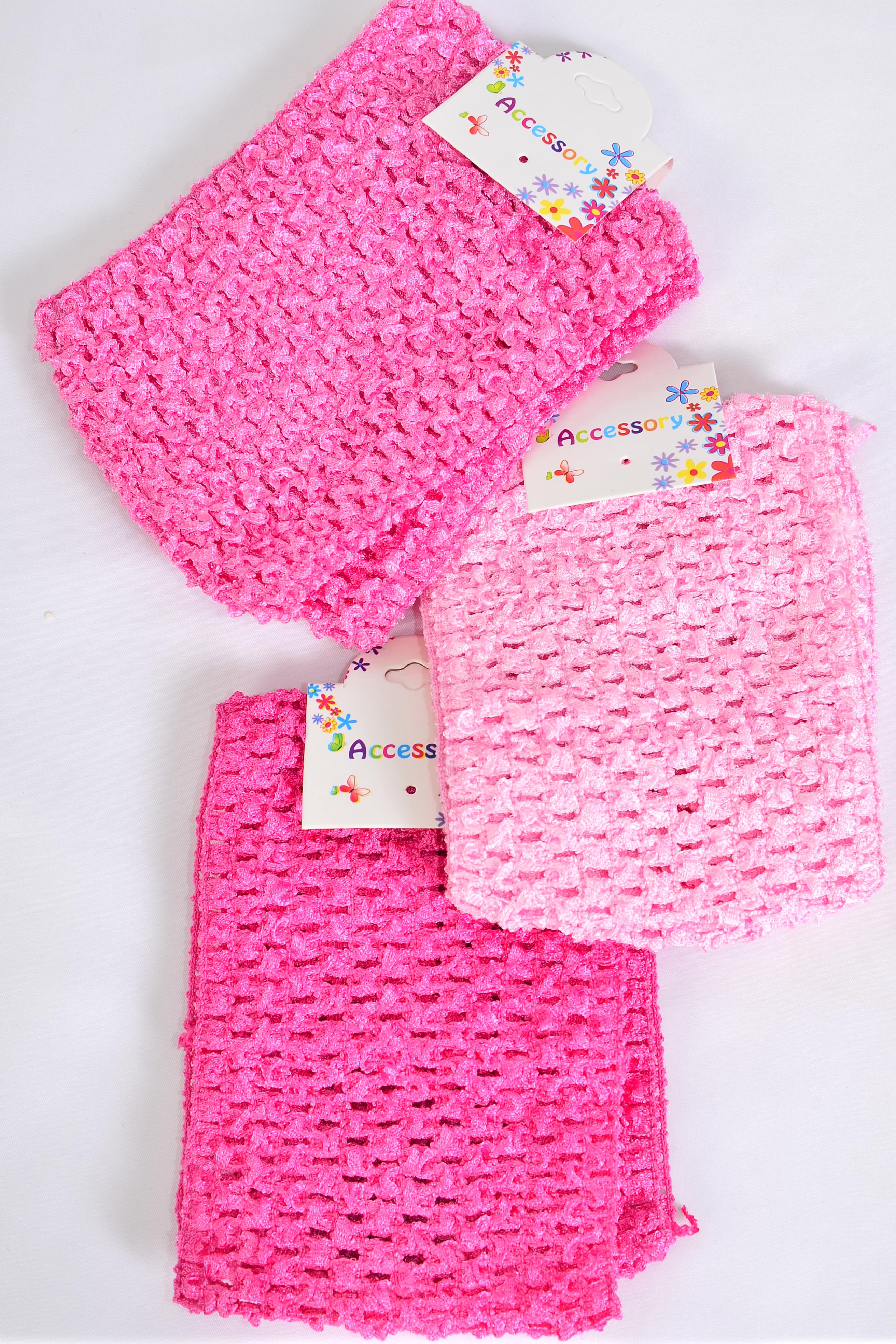Ballerina Headband 24 pcs Turban 4 Inch Wide Pink Mix / 12 card = Dozen ...
