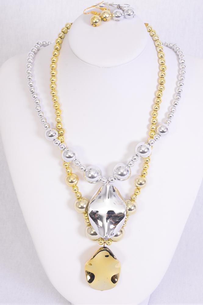 Necklace Sets Poly Oval Pendant / Dozen Size-20", Hang Tag & OPP Bag ...